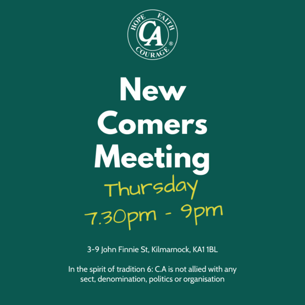 Cocaine Anonymous Meeting - EACH Recovery Matters